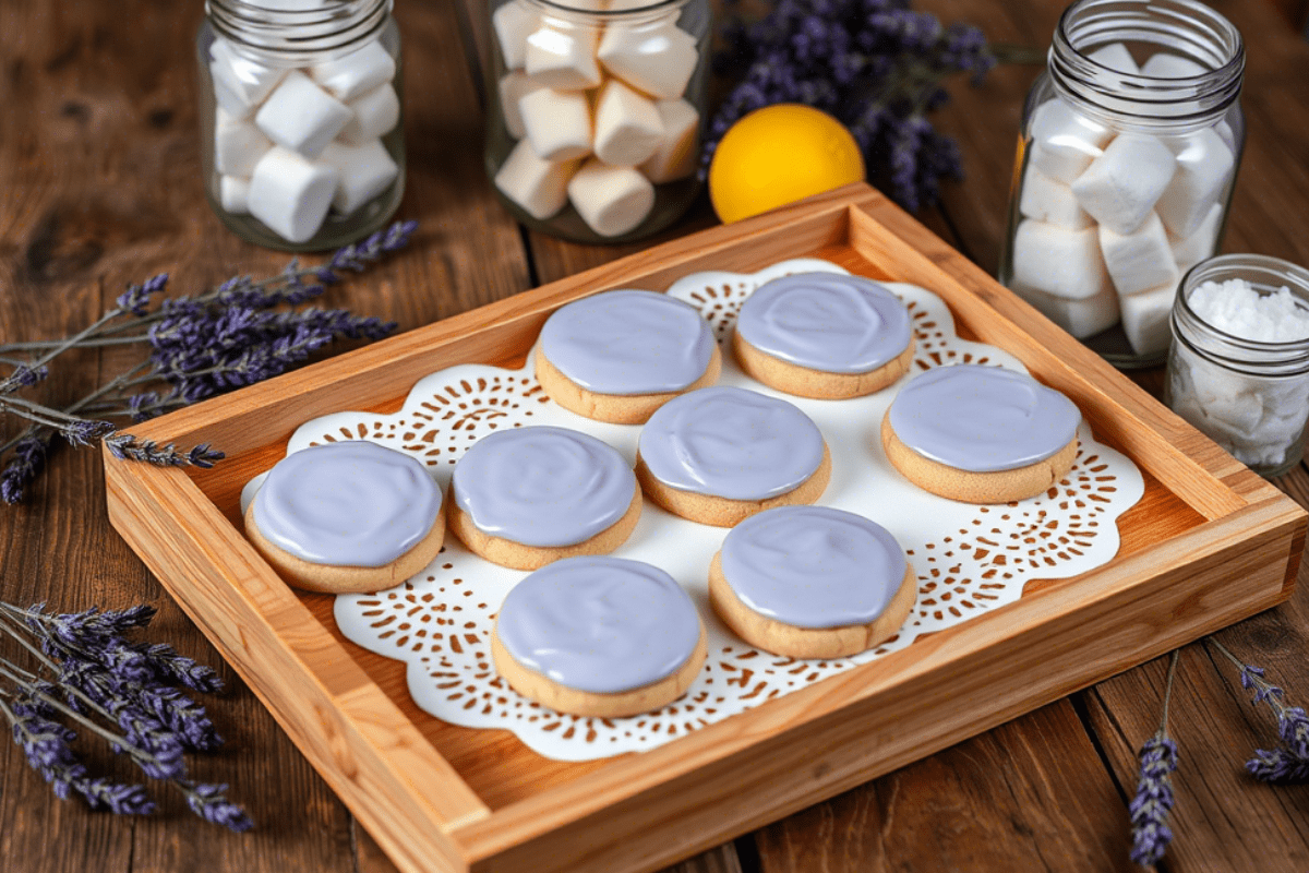 Ravenclaw Lemon Cookies with Lavender Glaze - Serena Recipes