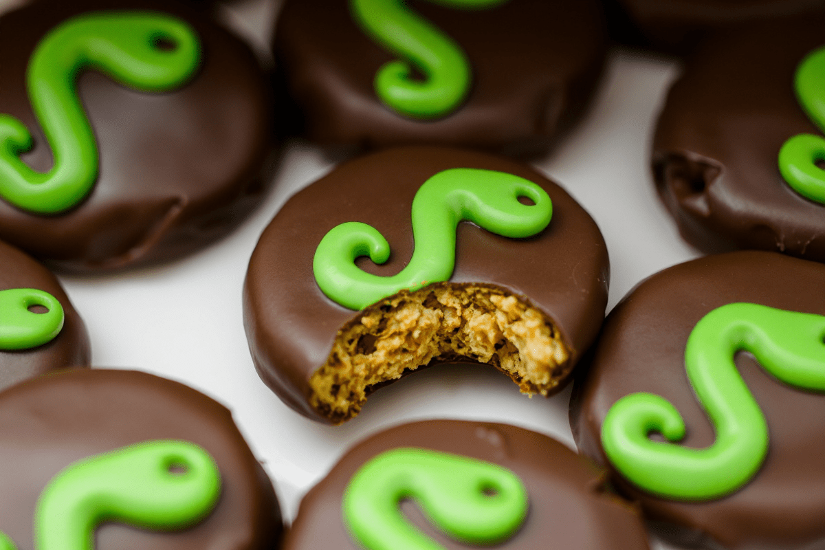 Slytherin Secret Butterbeer Cookies with Dark Chocolate Coating ...