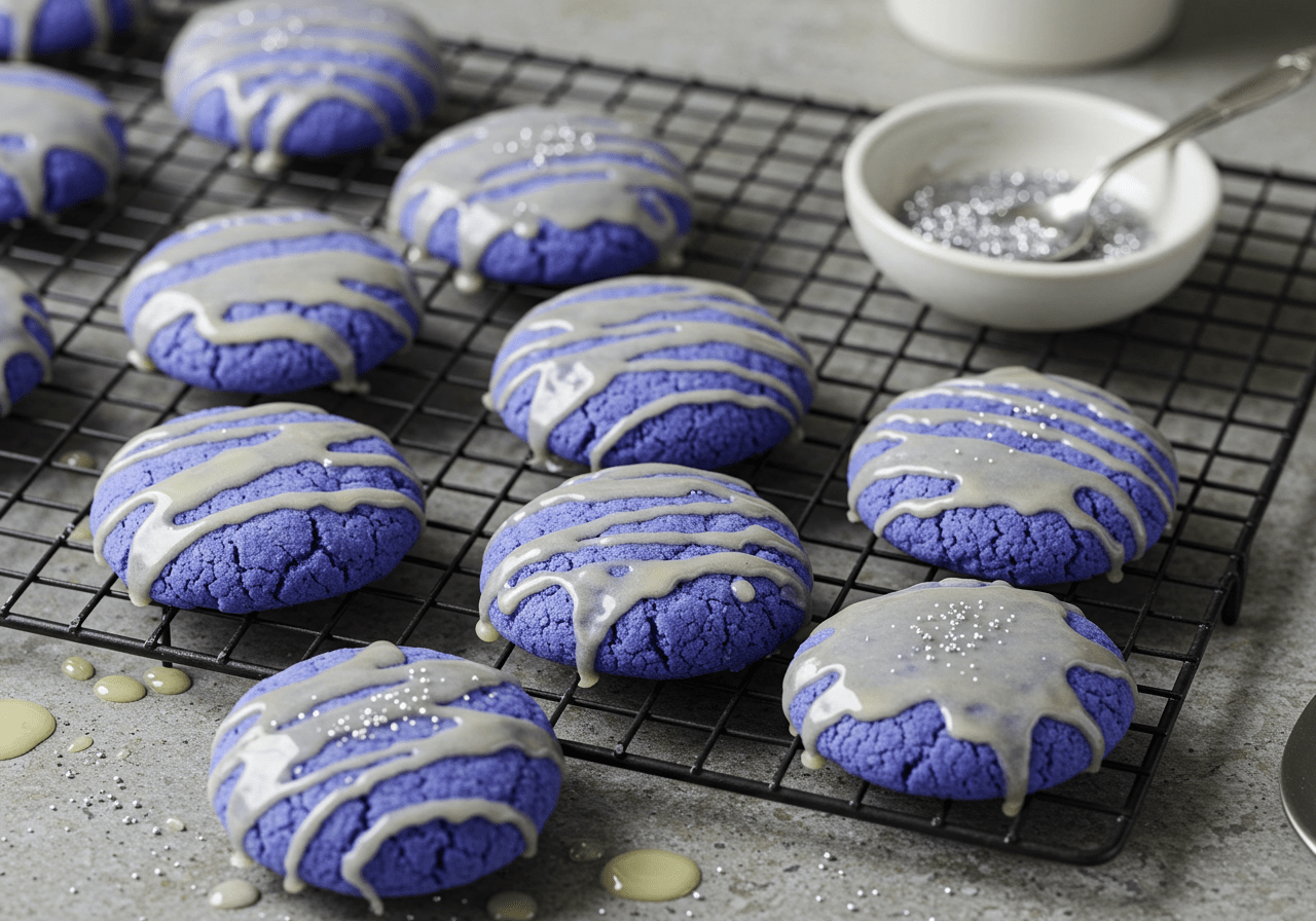 Blackberry Cookies (Naturally blue!) - Serena Recipes
