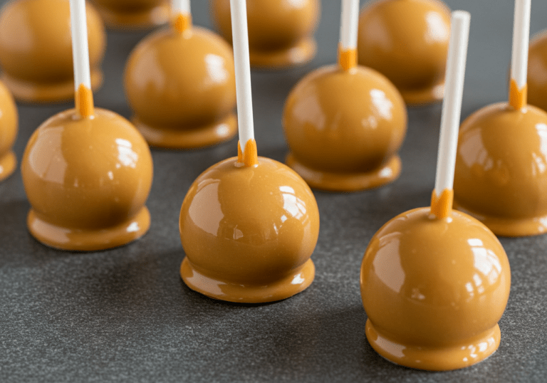 Hogsmeade Butterscotch Cheesecake Pops - Serena Recipes