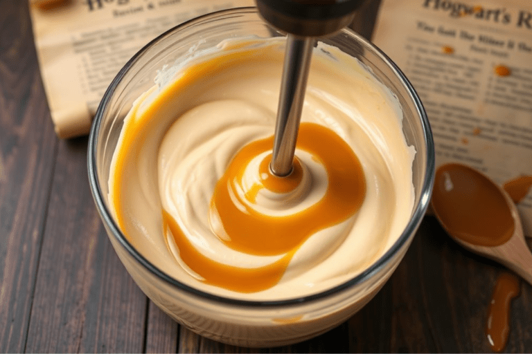 Butterbeer Caramel Cream Pie with Toffee Bits - Serena Recipes