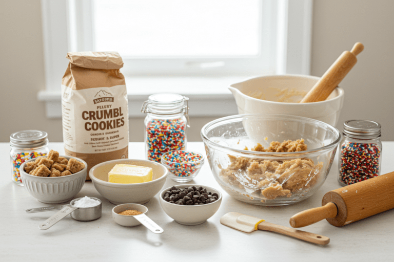 Homemade Crumble Cookies Recipe - Serena Recipes