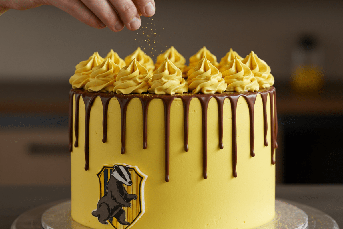 Homemade Hufflepuff's Layer Cake - Serena Recipes