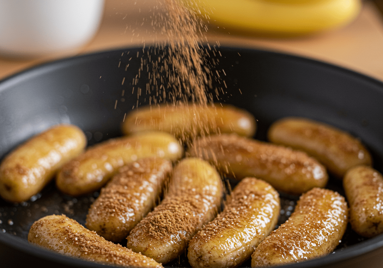 Pan-Fried Cinnamon Bananas - Serena Recipes