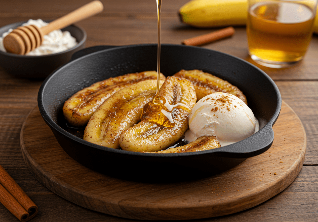 Pan-Fried Cinnamon Bananas - Serena Recipes