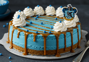 Ravenclaw Twilight Indigo Butterbeer Cheesecake - Serena Recipes