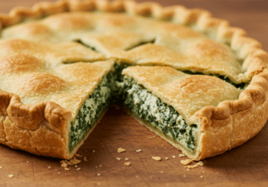 Spinach Stuffed Pie - Serena Recipes