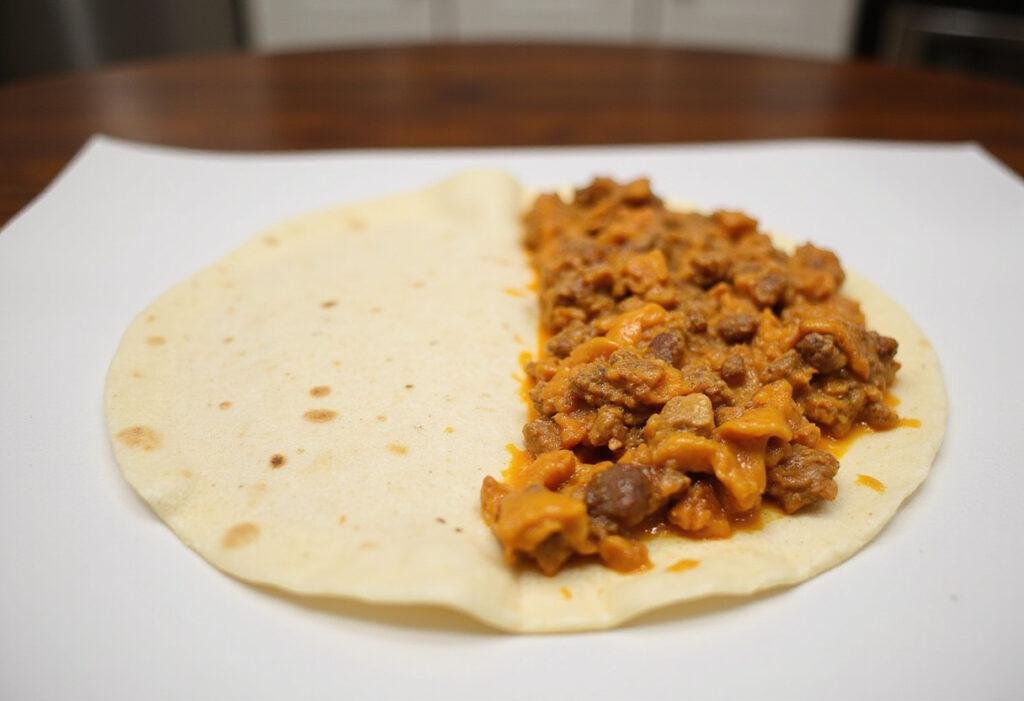Easy Cheesy Beef Fiesta Wraps Recipe with Minimal Ingredients - Serena ...