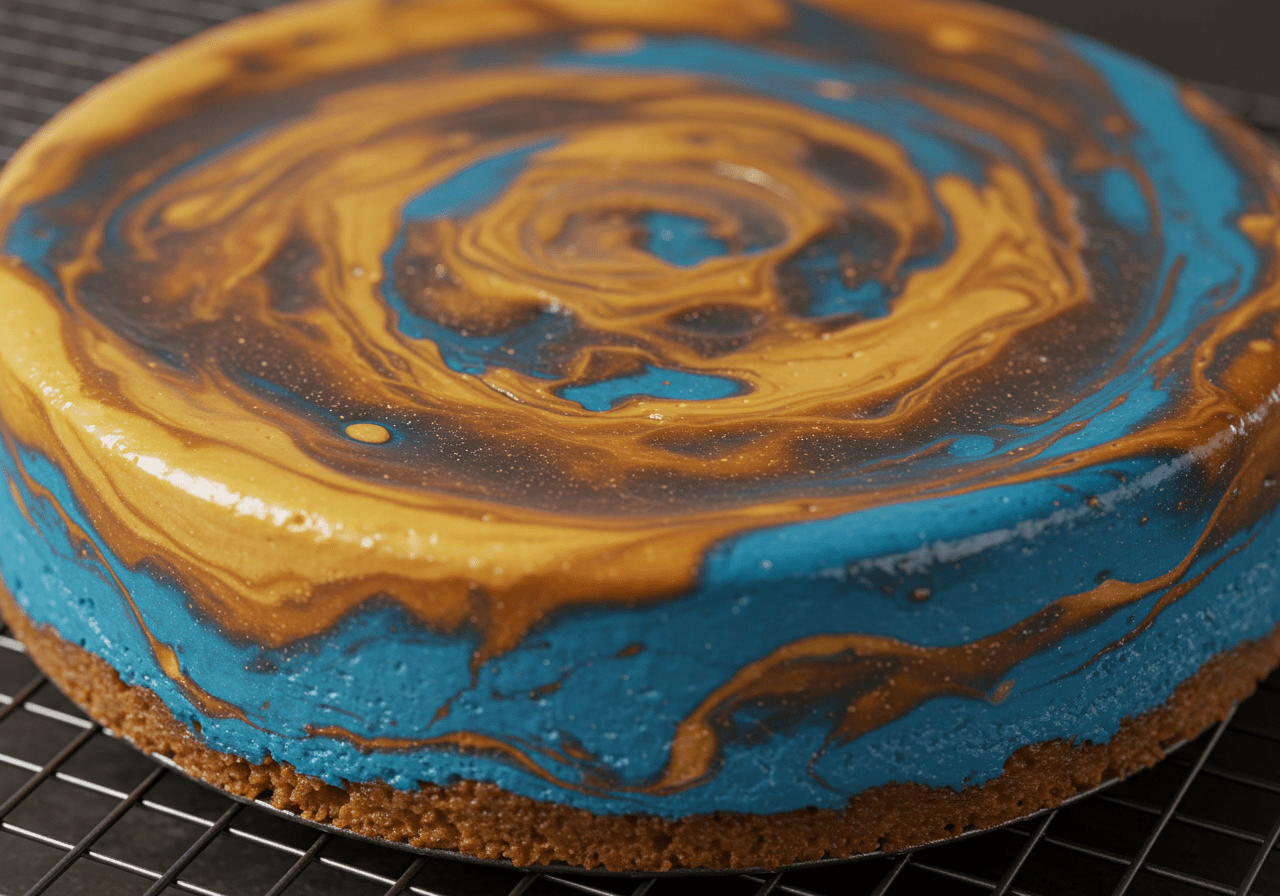 Ravenclaw Celestial Butterbeer Cheesecake - Serena Recipes