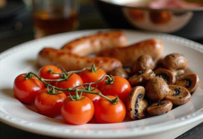 Traditional Full English Breakfast Feast - Serena Recipes